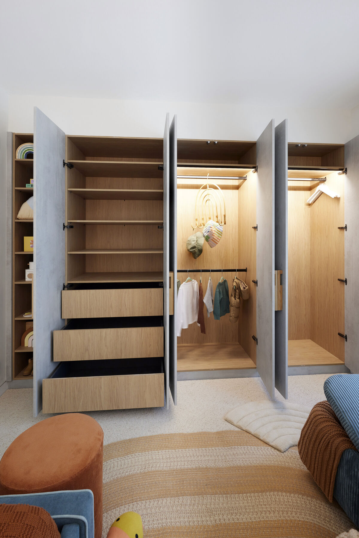 The Block 2024: Bedroom two Wardrobe Reveal | Kinsman Kitchens